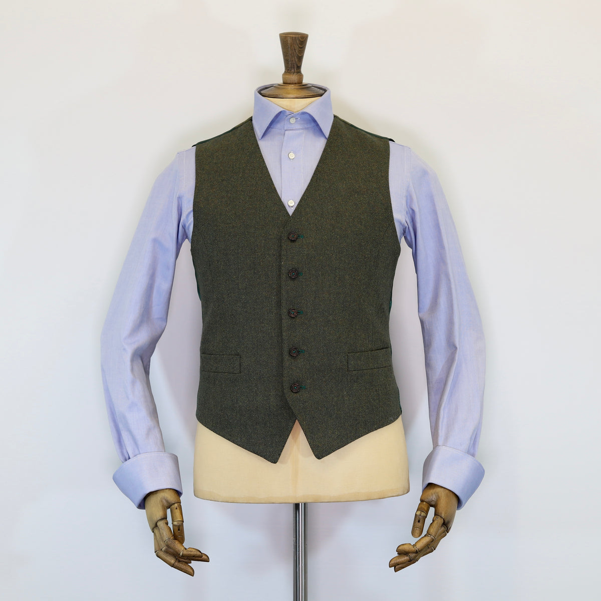 Scabal Green Tweed Waistcoat – North Gentlemen's Outfitters